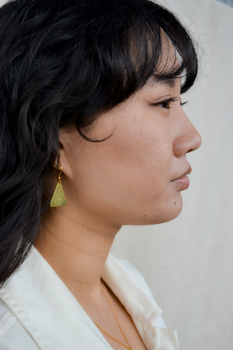 Equilateral Triangle Earrings – Collarbone Jewelry